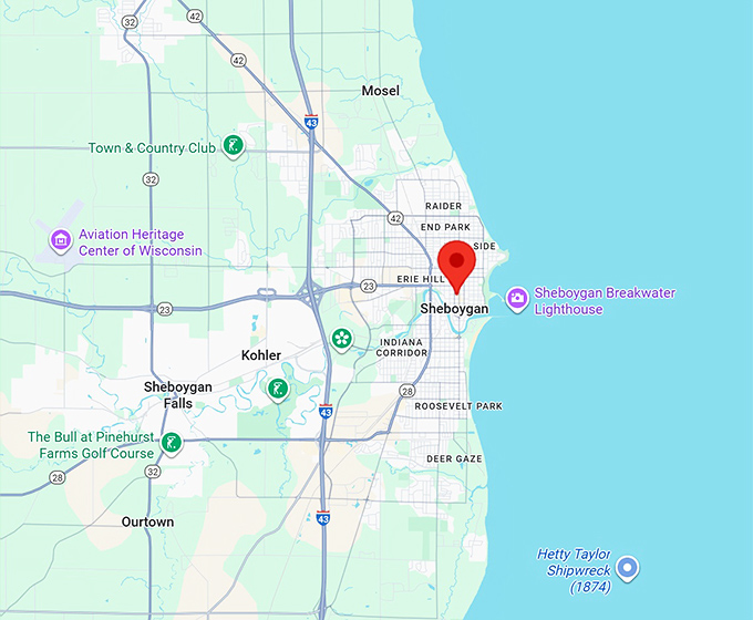16. sheboygan map