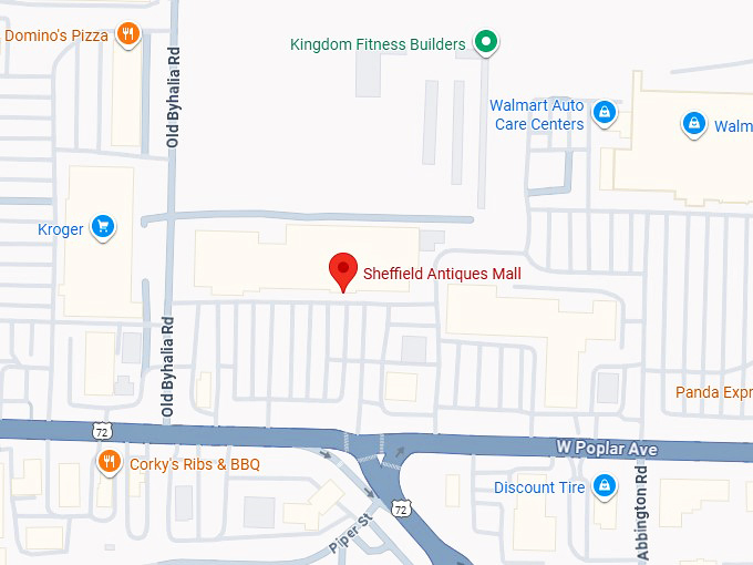 16. sheffield antiques mall map