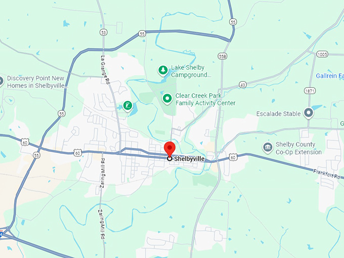 shelbyville, ky map