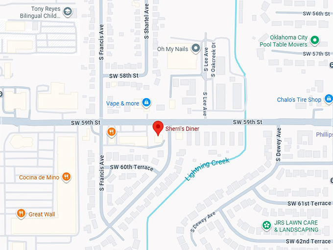 16. sherri's diner map