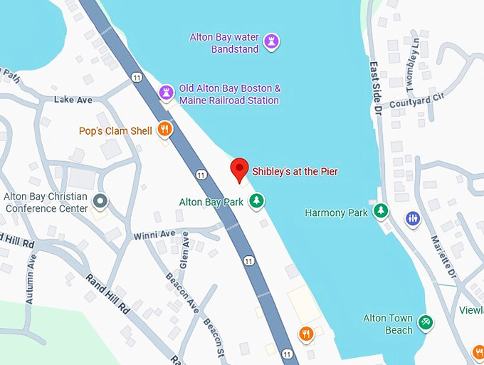 16. shibley's at the pier map