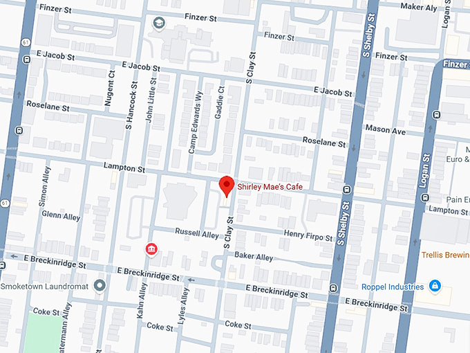 16. shirley mae&rsquo;s cafe map