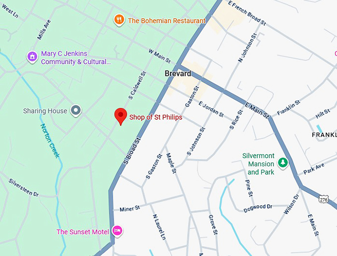 16. shop of st philips map