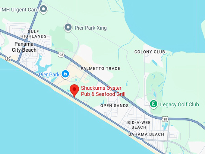 16. shuckums oyster pub & seafood grill map