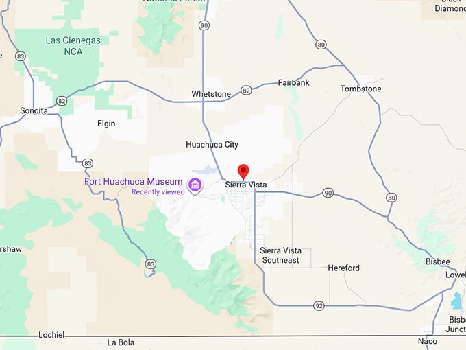 16. sierra vista az map