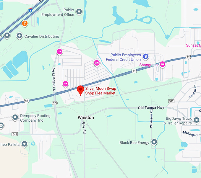16. silver moon swap shop flea market map