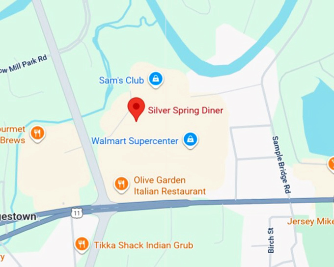 16. silver spring diner map