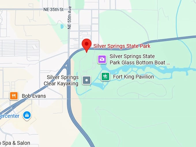 16. silver springs state park (5656 e silver springs blvd) map