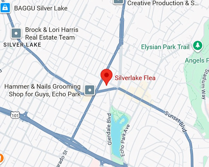 16. silverlake flea map