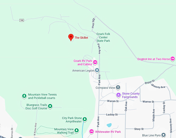 16. skillet restaurant map