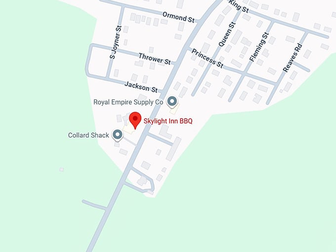 16. skylight inn bbq (same as sam jones) map