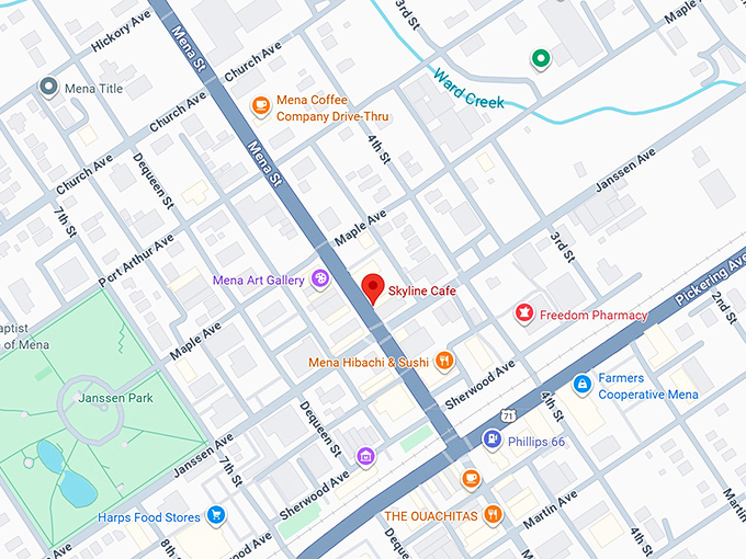 16. skyline café map