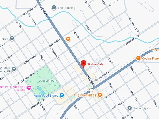 16. skyline caf&eacute; map