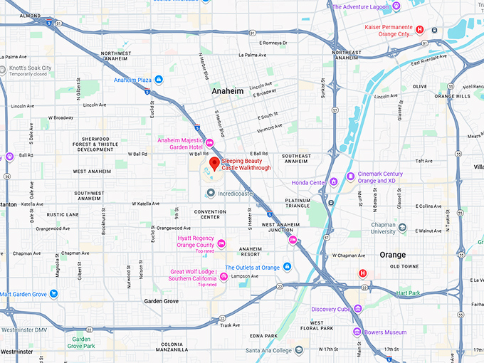 16. sleeping beauty castle walkthrough map