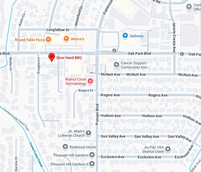 16. slow hand bbq map