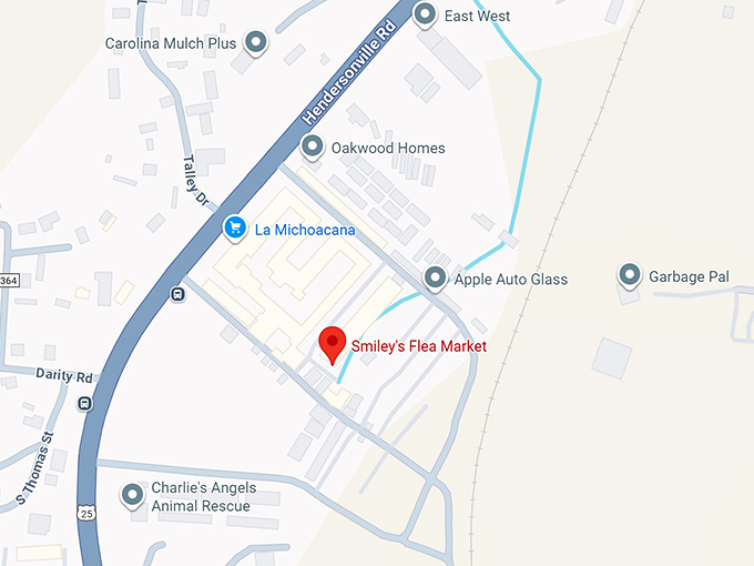 16. smiley's flea market map