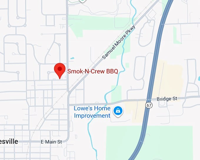 16. smok n crew bbq map