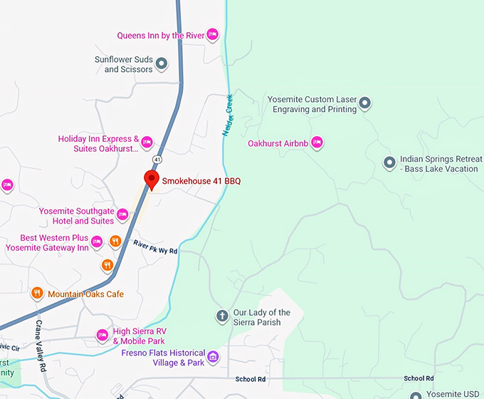 16. smokehouse 41 bbq map