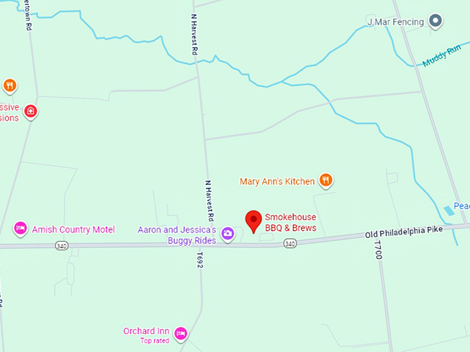 16. smokehouse bbq & brews map