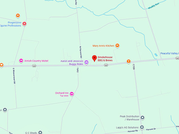 16. smokehouse bbq & brews map