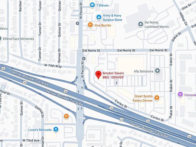 16. smokin' dave's bbq denver map