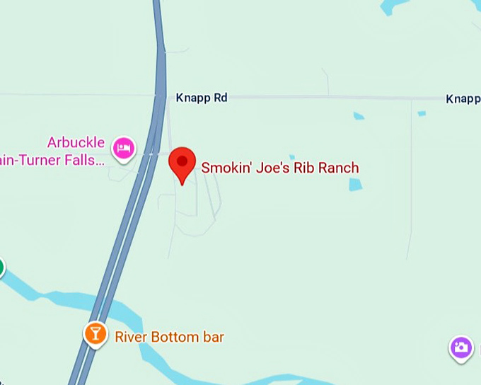 16. smokin&rsquo; joe&rsquo;s rib ranch map
