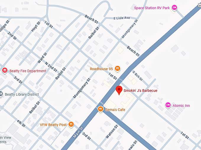 16. smokin' j's barbecue map