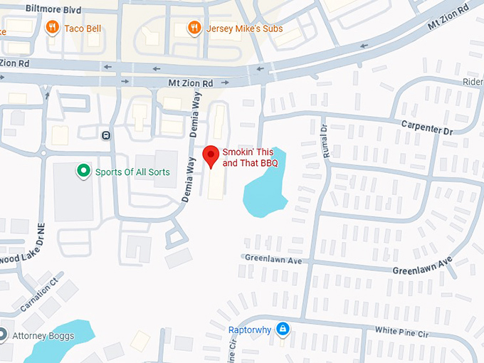 16. smokin' this and that bbq map