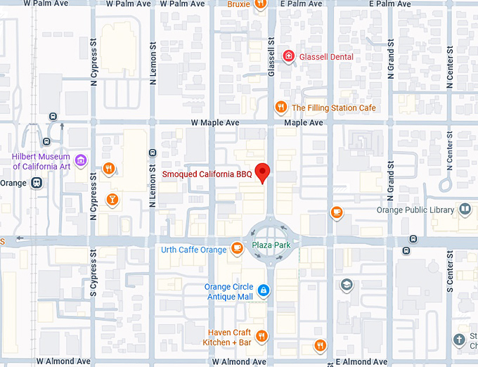 16. smoqued california bbq map