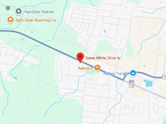 16. snow white drive in map