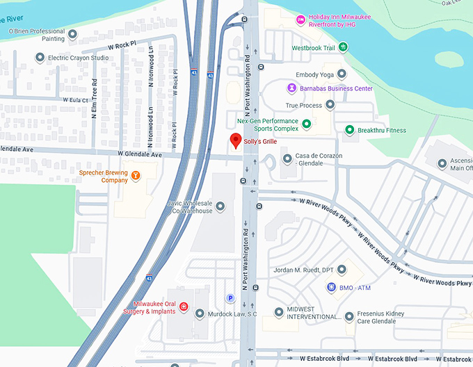16. solly's grille map