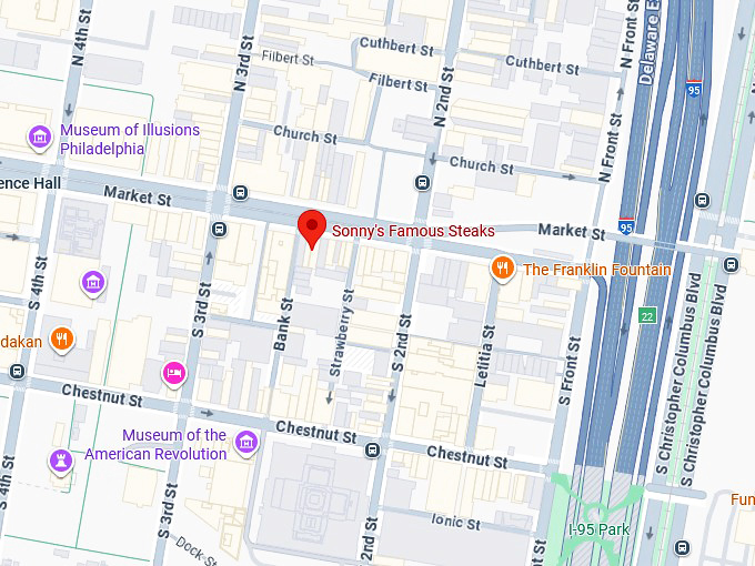 16. sonny's famous steaks map