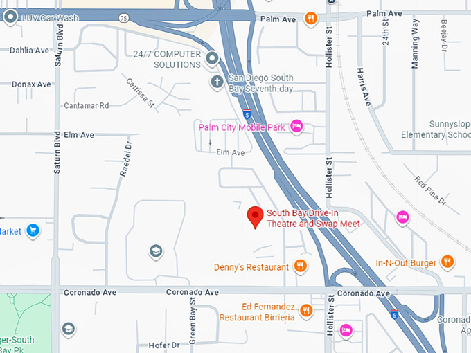 16. south bay drive in theatre and swap meet map