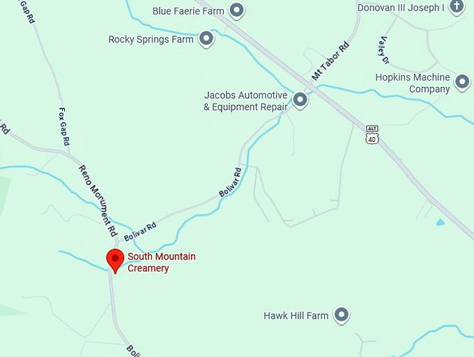 16. south mountain creamery map