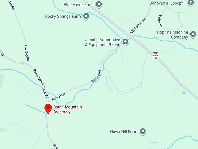 16. south mountain creamery map