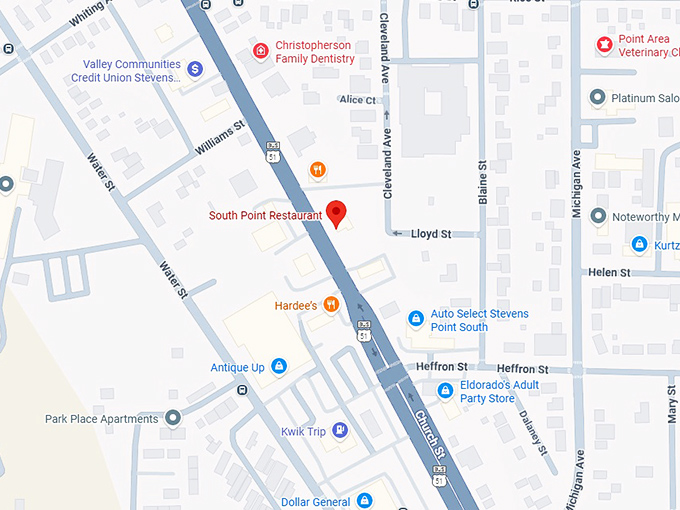 16. south point restaurant map