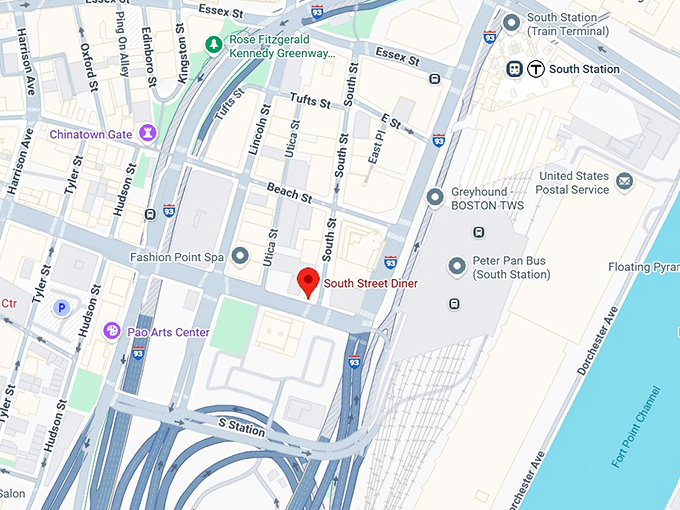 16. south street diner map