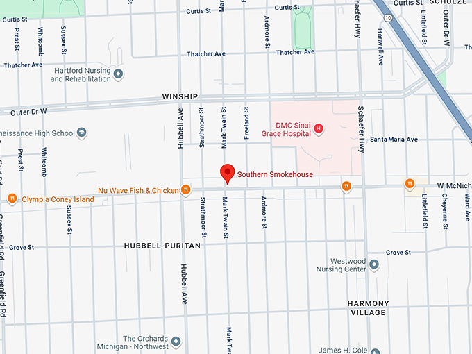 16. southern smokehouse map