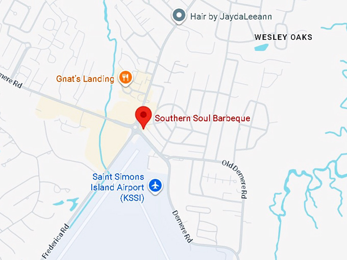 16. southern soul barbeque map