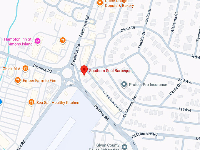 16. southern soul barbeque map