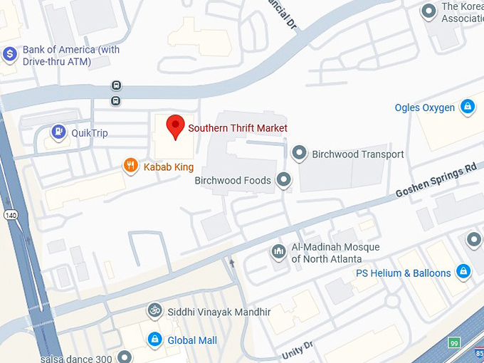 16. southern thrift market map