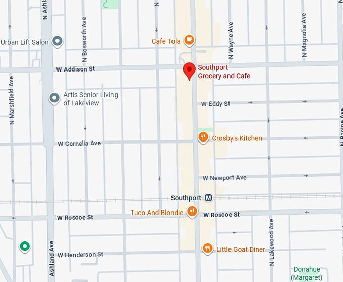 16. southport grocery and cafe map