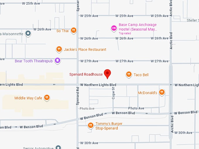 16. spenard roadhouse map