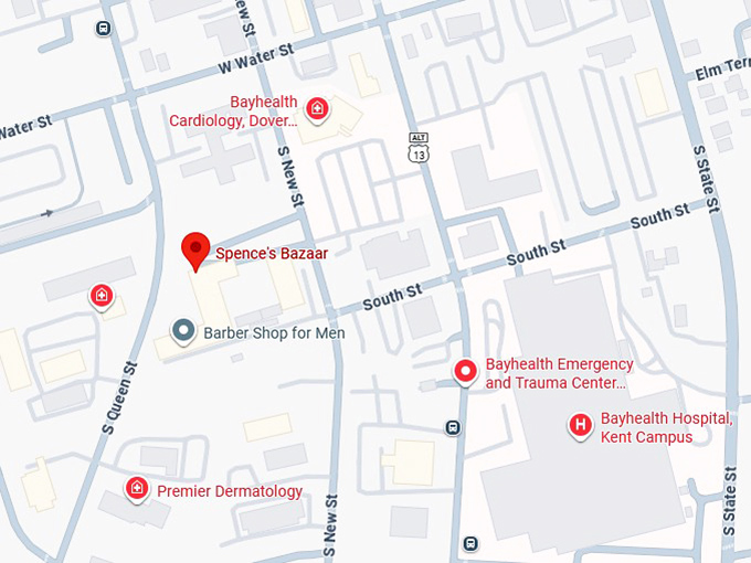 16. spence's bazaar & amish market map