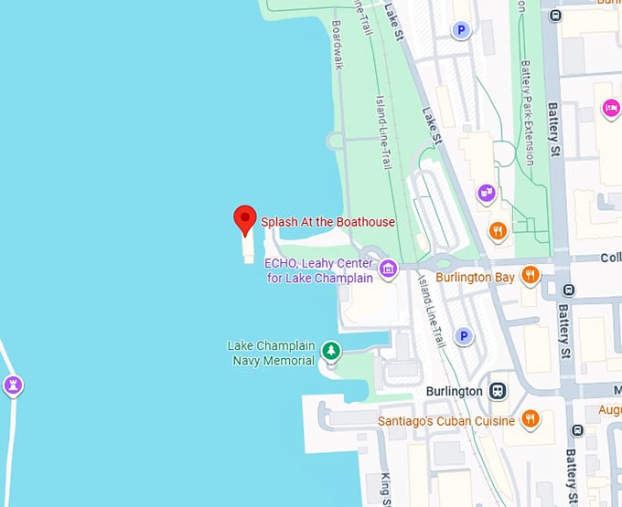 16. splash at the boathouse map