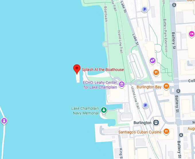 16. splash at the boathouse map