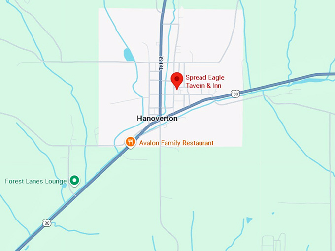 16. spread eagle tavern & inn map