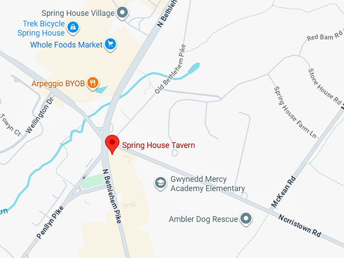 16. spring house tavern map