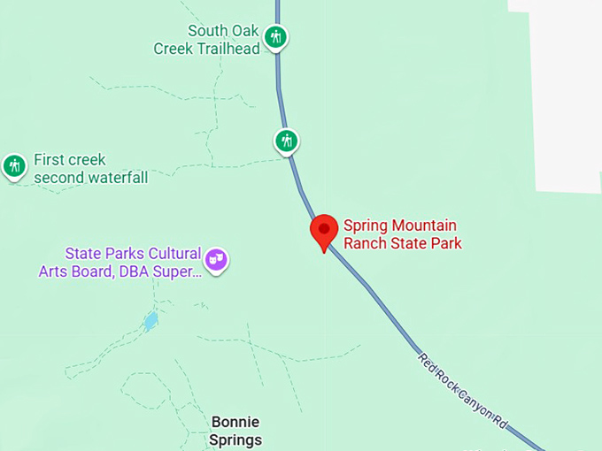 16. spring mountain ranch state park map