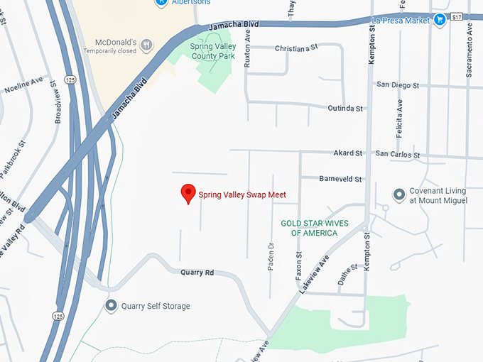 16. spring valley swap meet map